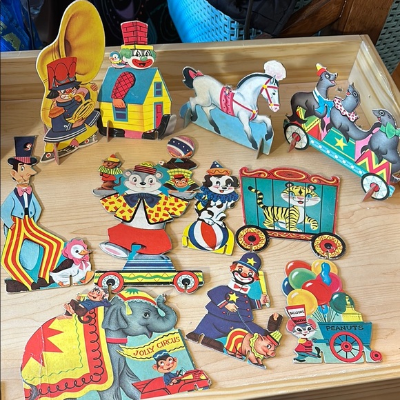 Toys | Vintage Circus Themed Kids Toy Set Collectible | Poshmark